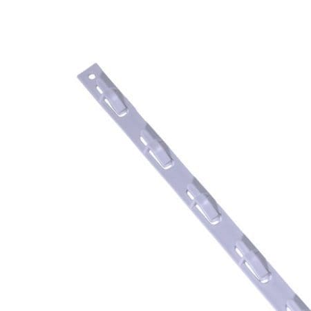 Plastic Clip Strip 12 Station W/ Plate White | Mills Display
