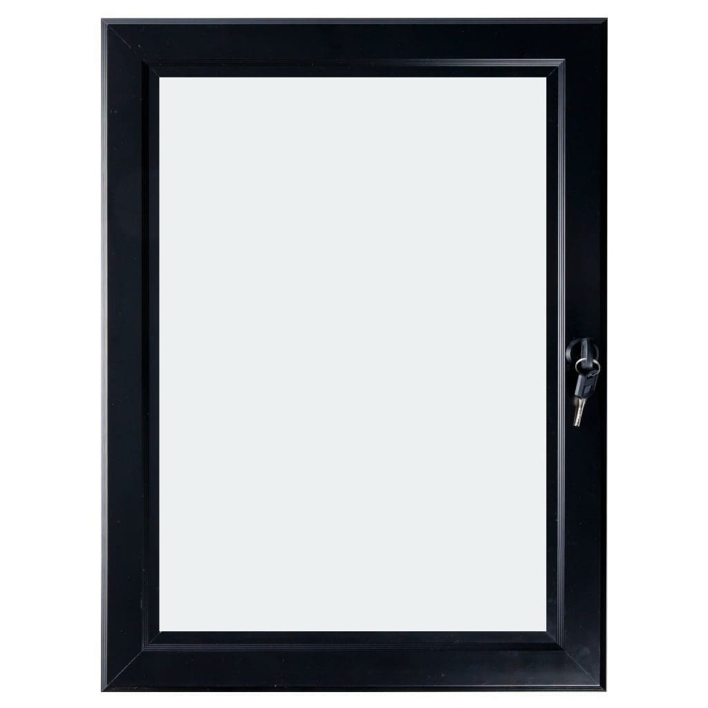 A4-A0 Snap Frame Tamper Proof/Weather Resistant Black | Mills Display